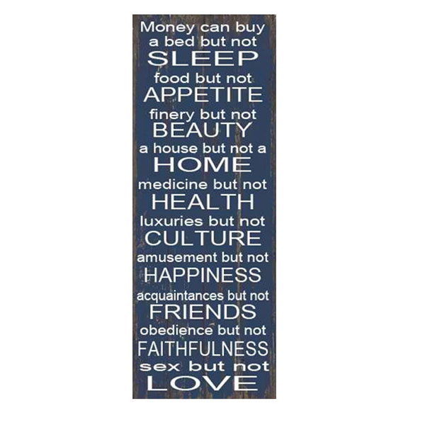 MONEY PLAQUE 80x30cm | From WJ Sampson